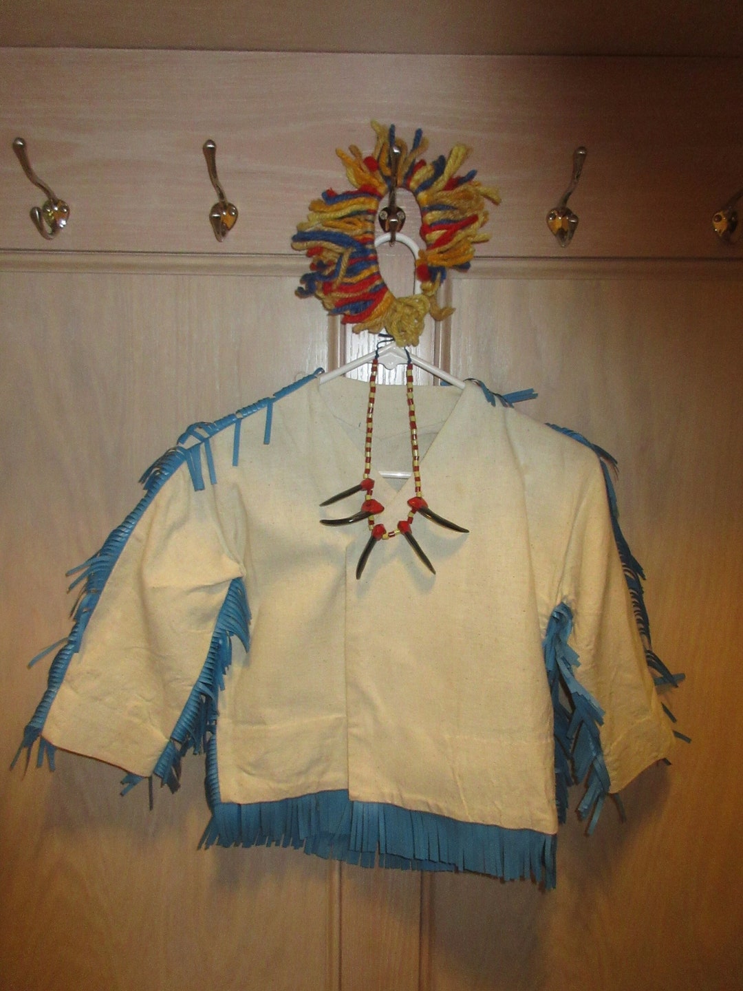 Vintage Western Child Play Handmade Native American Indian Top Costume ...