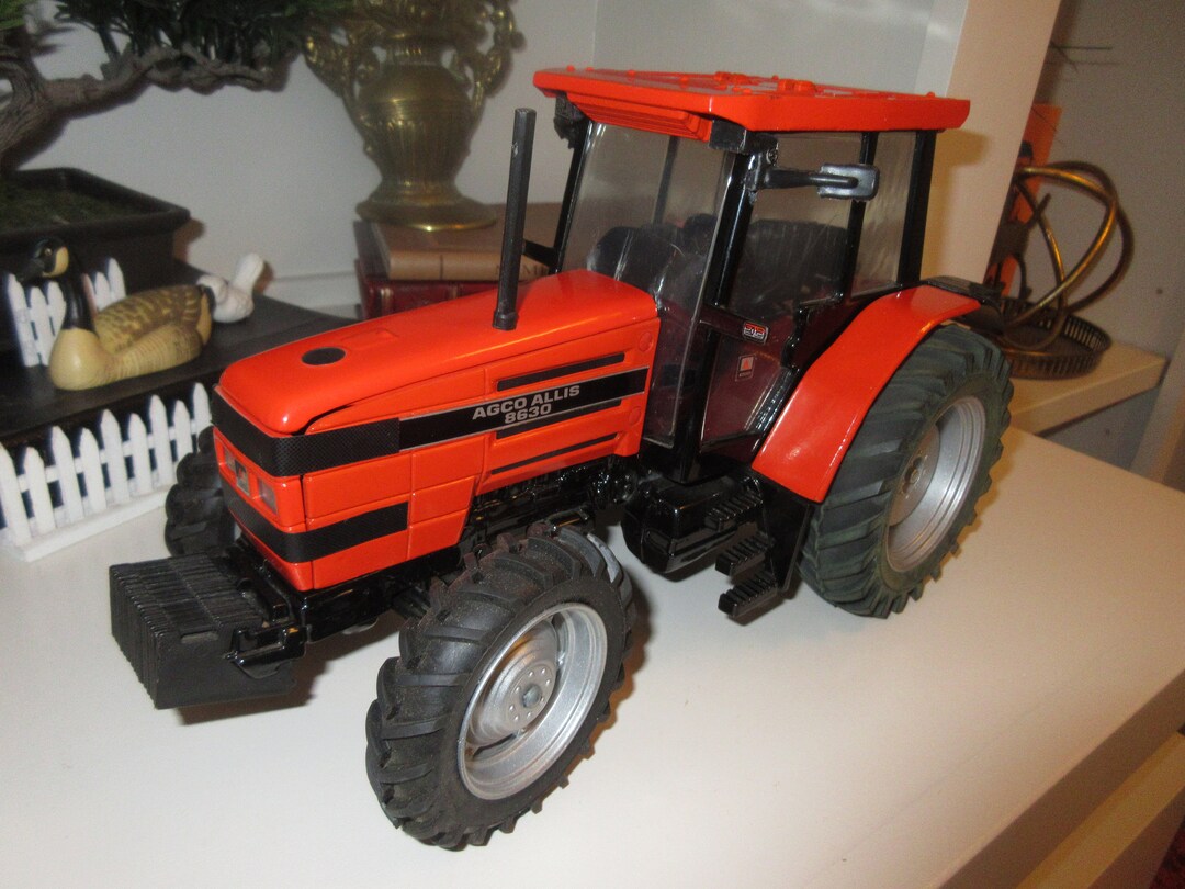 Vintage 1992 Ertl Agco-allis 8630 Orange Diesel Tractor Special ...