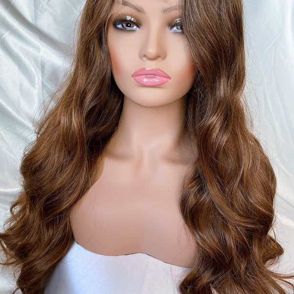 Long Brown Wig - Etsy