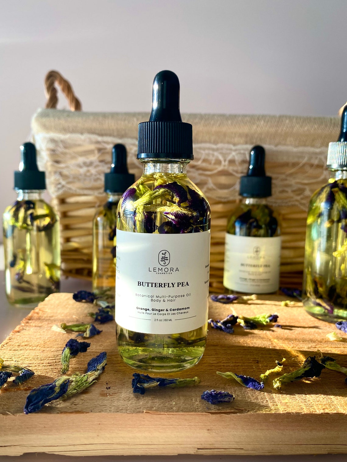 Butterfly Pea Multi-use Oil for Skin & Hair, Butterfly Pea Infused Body ...