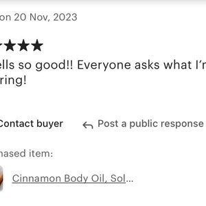 Cinnamon Body Oil Solar Infused Cinnamon Massage Oil With Vanilla ...