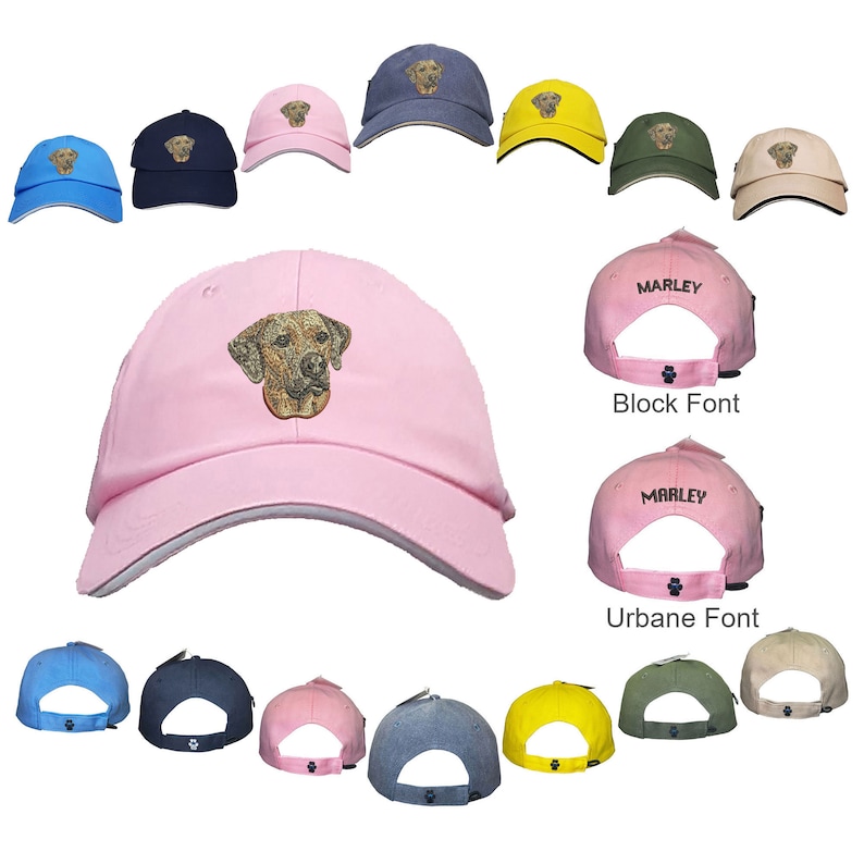 Rhodesian Ridgeback Embroidered Unisex Baseball Caps - 100% Cotton ...