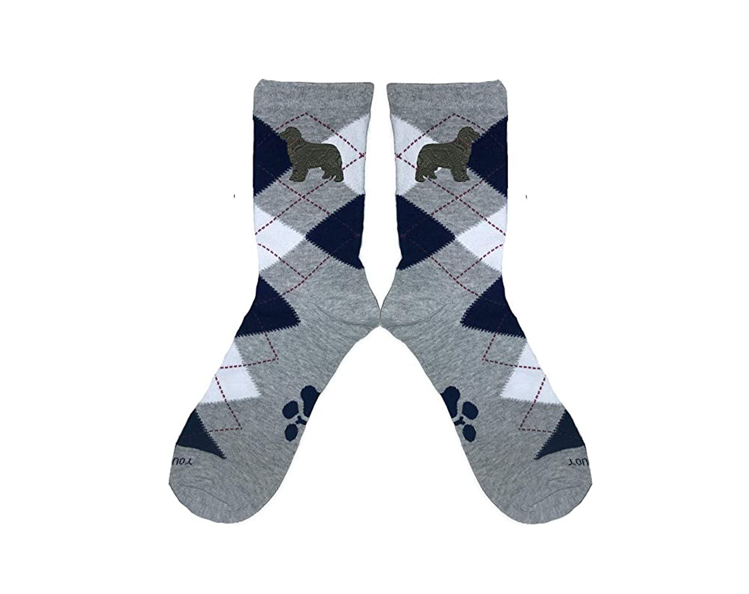Embroidered Newfoundland Unisex Argyle Socks - Comfortable and ...