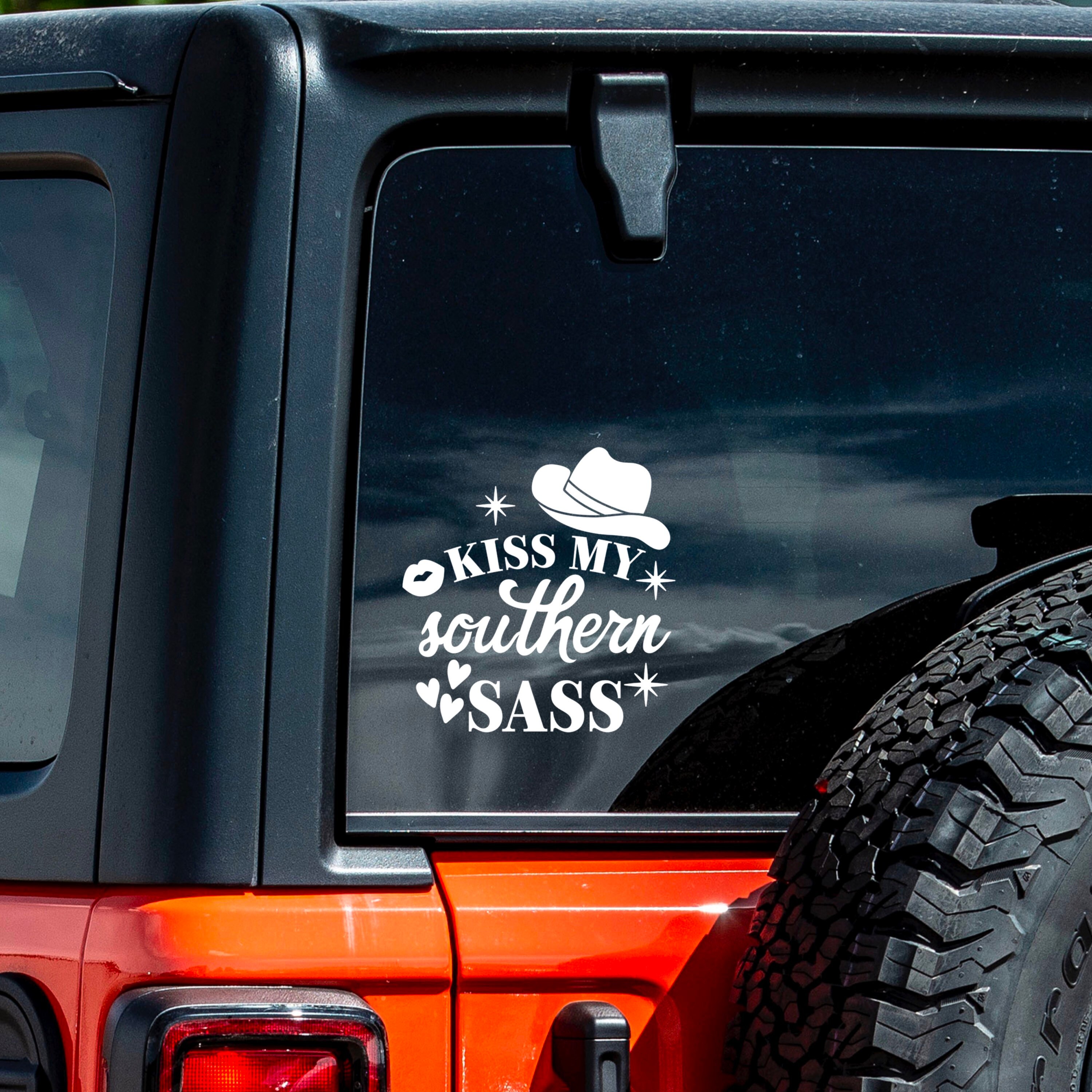 Kiss My Southern Sass Sticker
