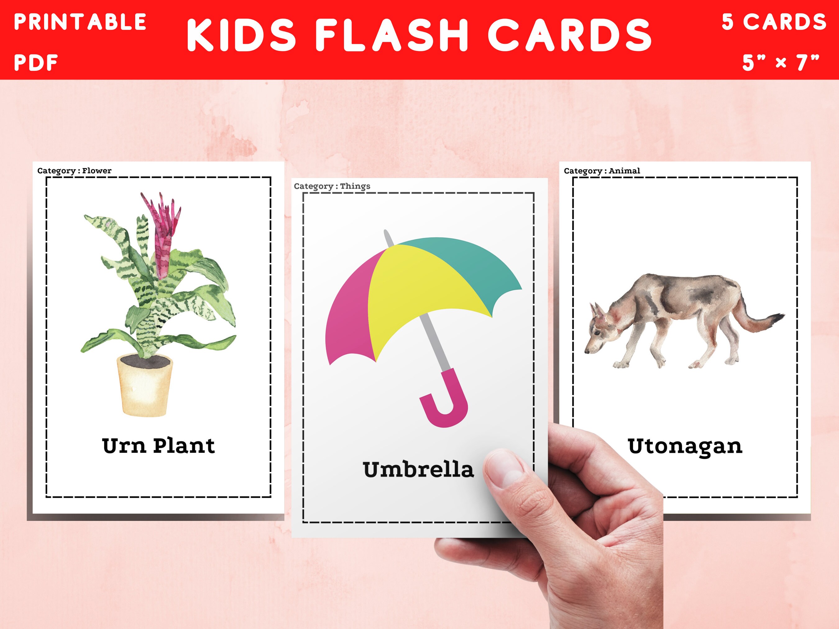 Children Class Poster - Letter U Learning Flash Cards - Kids Classroom ...