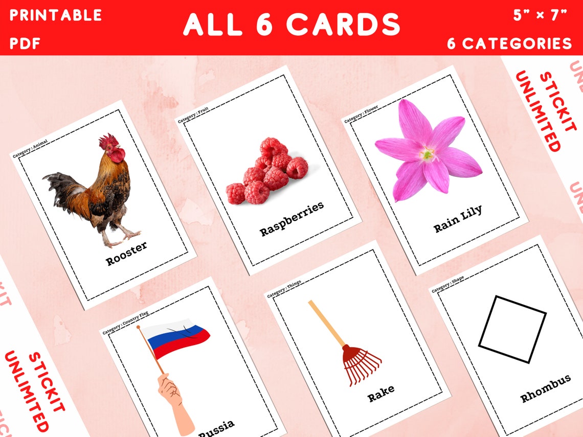 Letter R Montessori Flash Card - Infant Flash Cards - Classroom Poster ...