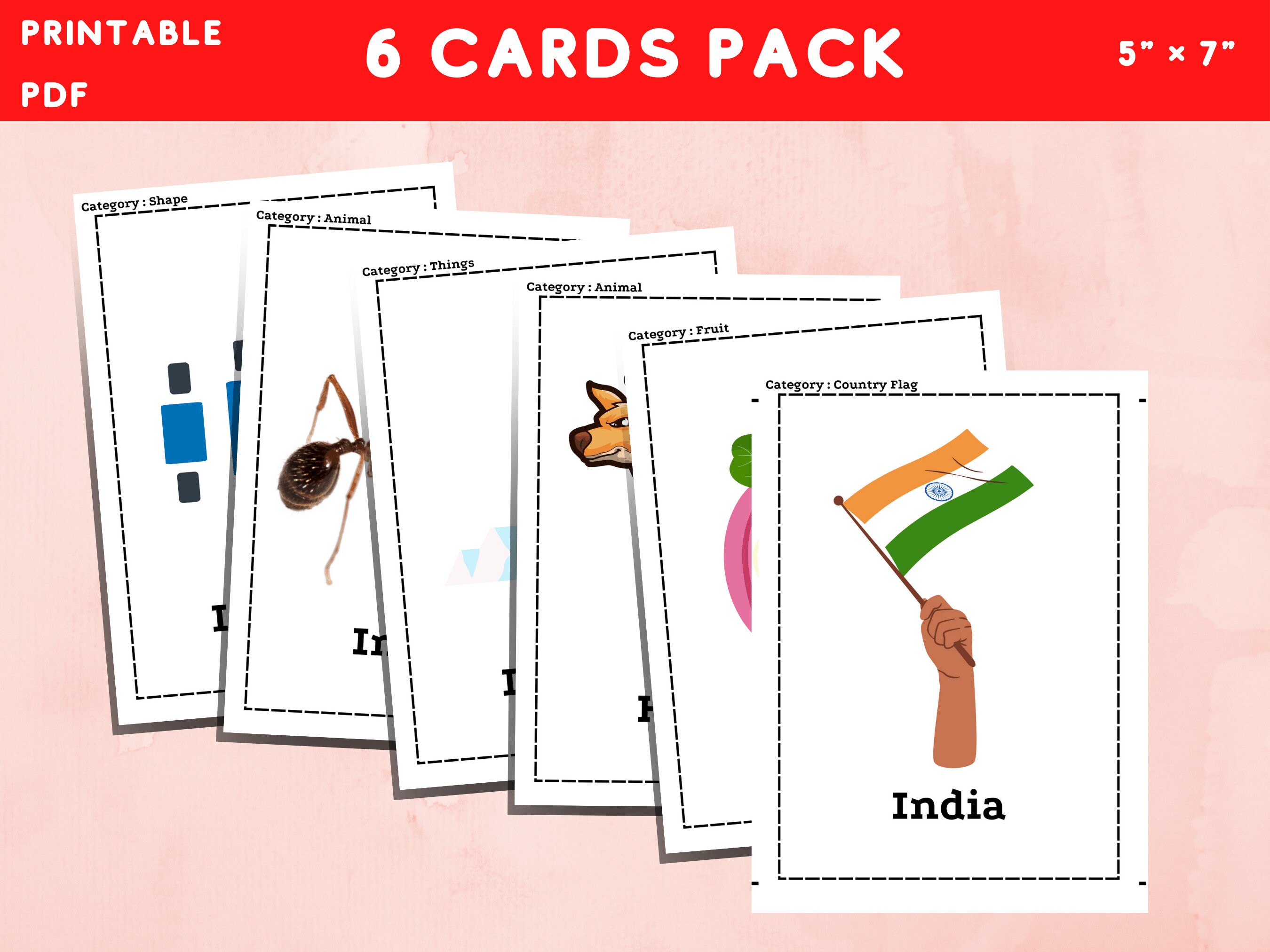 Alphabet "i" Flash Cards - Nomenclature Flashcards, Montessori Cards ...