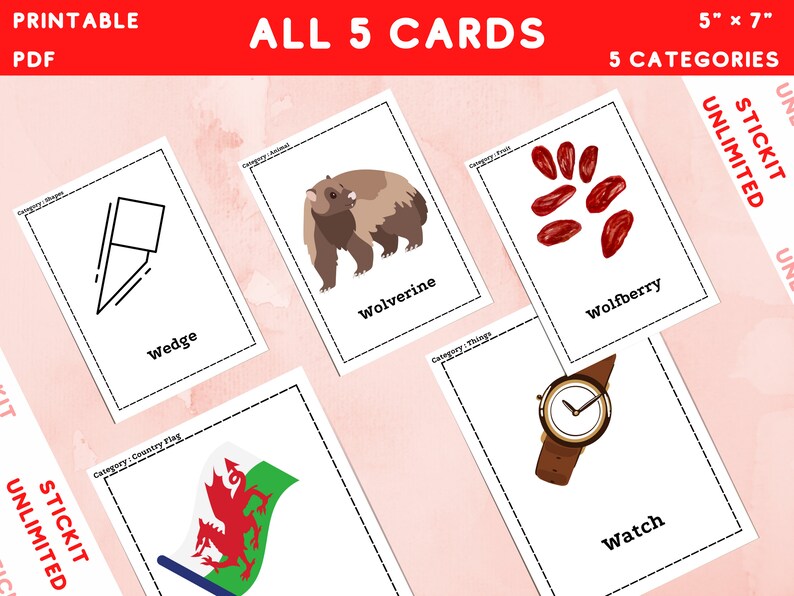 Printable Letter W Flashcard - Nomenclature Classroom Poster - Kids ...