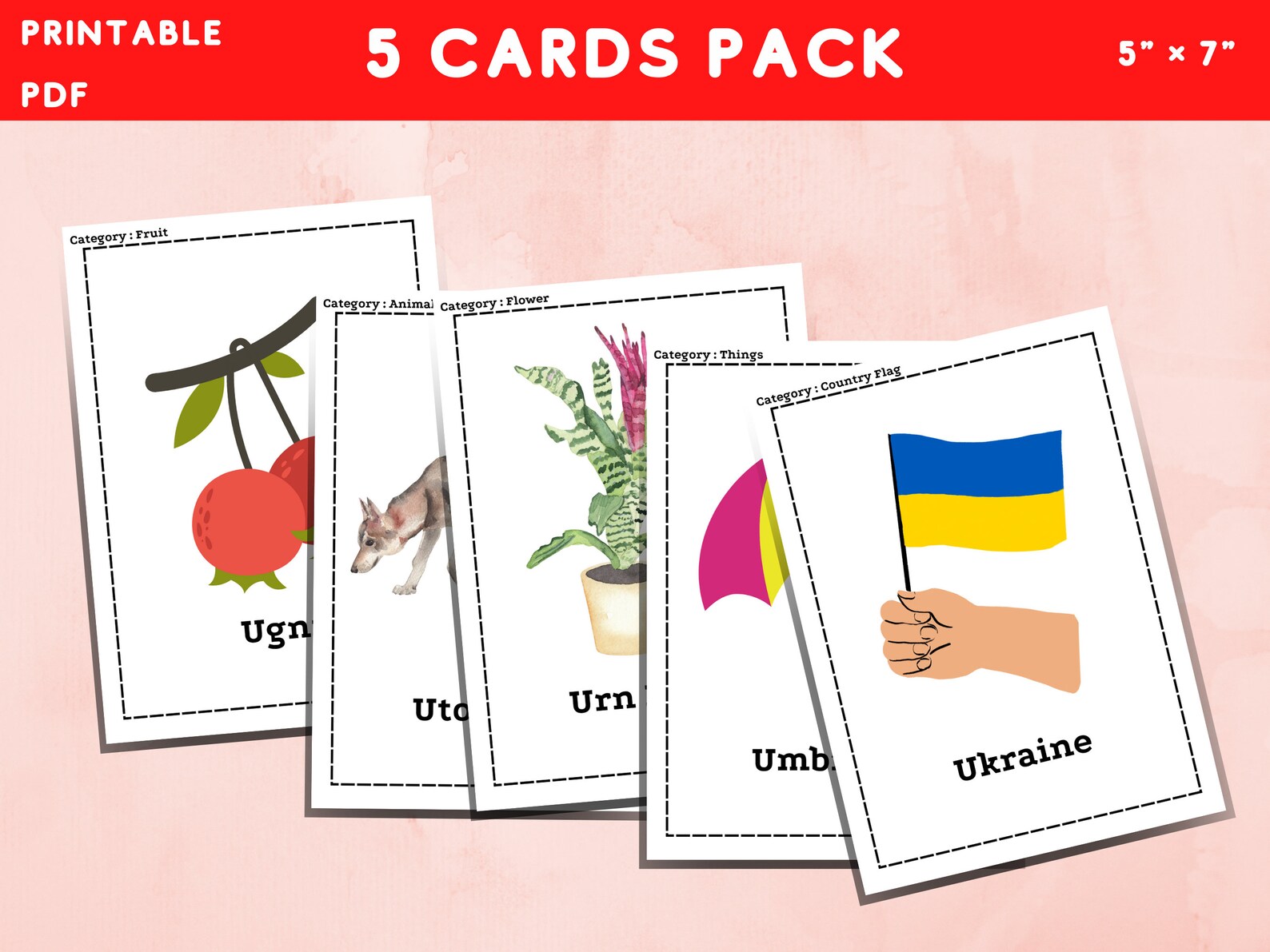 Children Class Poster - Letter U Learning Flash Cards - Kids Classroom ...