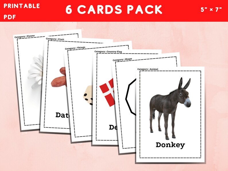 Alphabet "d" Flash Cards - Kids Learning Material, Montessori Cards ...