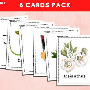 Infant Flashcards - Letter L Flash Cards - Montessori Learning Material ...