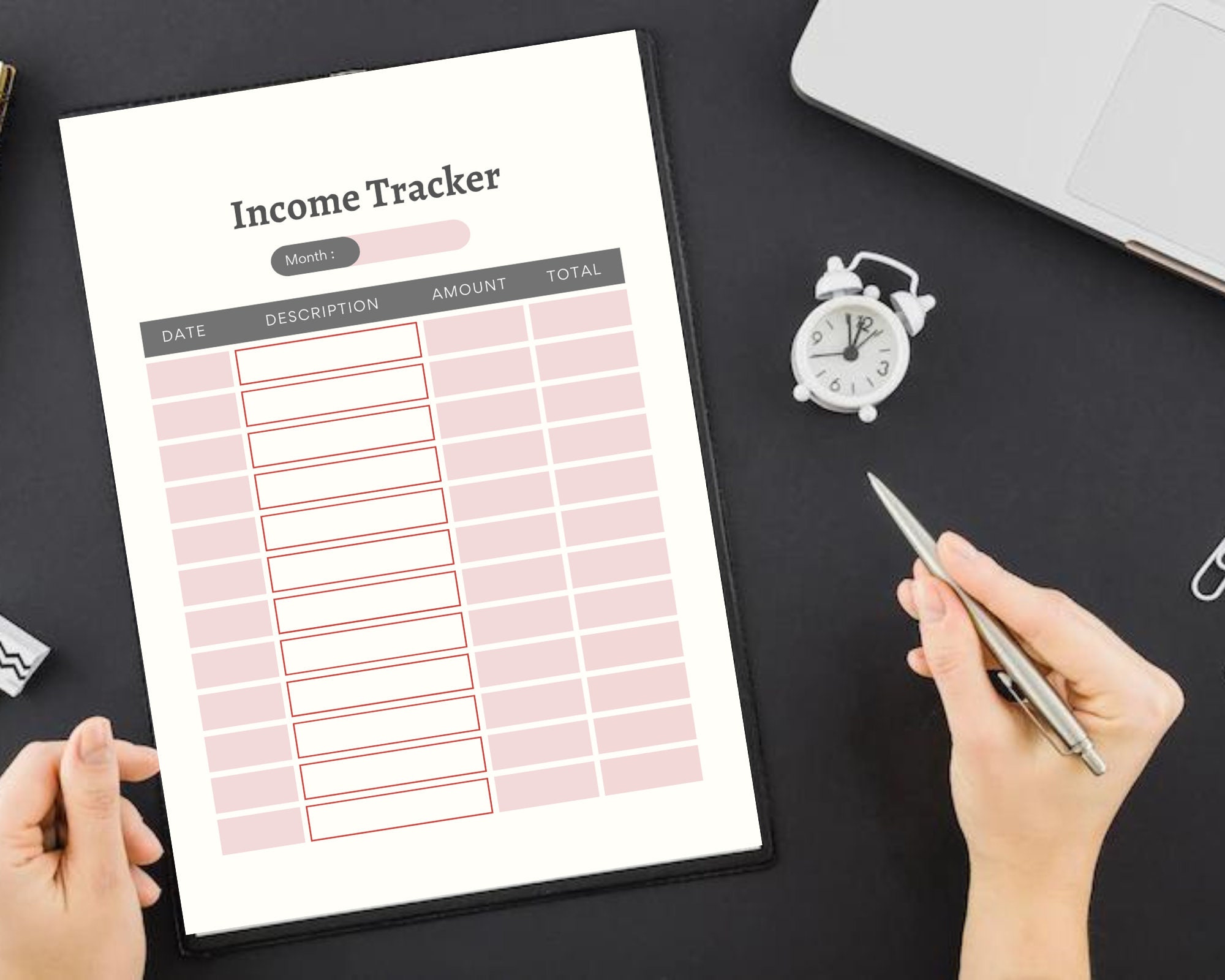 Income Tracker Digital Printable, Expense Tracker, Finance Budget ...