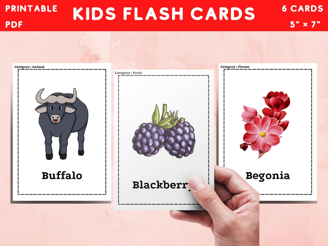 First Word Letter B Flash Cards - ABC Learning Flash Cards - Montessori ...