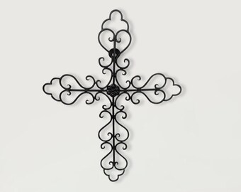 Large Metal Cross Wall Decor - Etsy