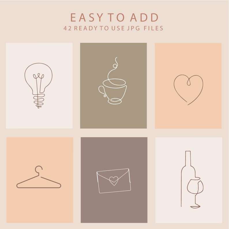 42 Minimalistic Instagram Highlight Covers, Social Media Icons ...