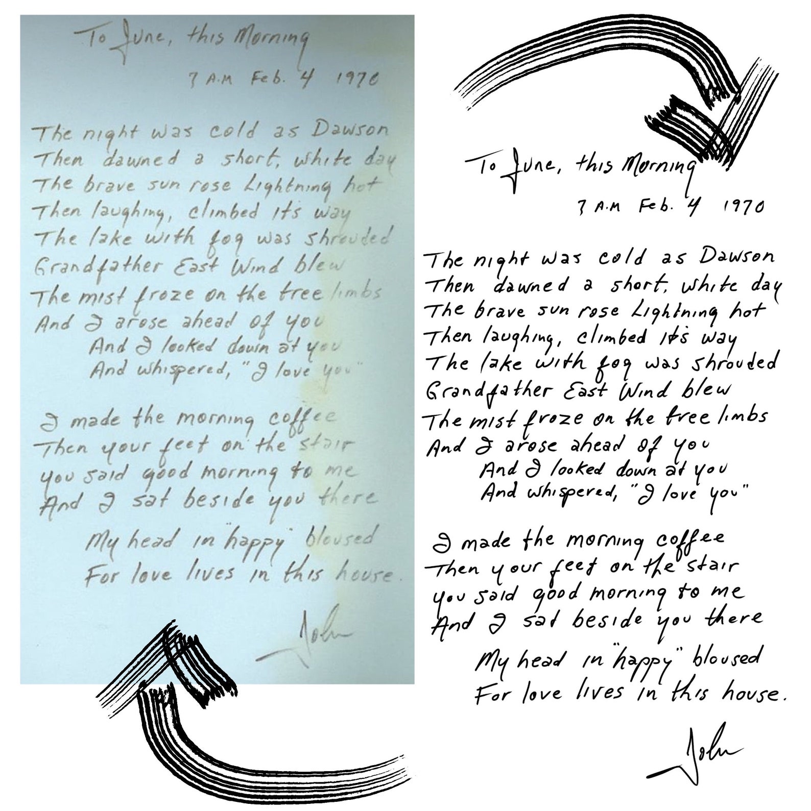 Johnny Cash Love Letter | Poem Handwriting Print | Handwritten Print ...