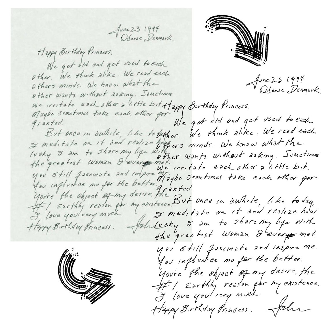 Johnny Cash Love Letter Handwriting Print | Handwritten Print | Fan ...