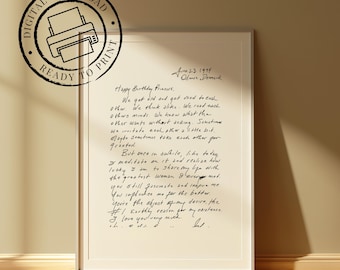 Elvis Presley Letter Handwriting | DIGITAL DOWNLOAD | Handwritten Print ...
