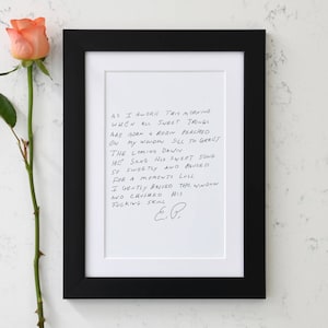 Elvis Presley Handwriting Print | Handwritten Print | Fan Wall Art ...