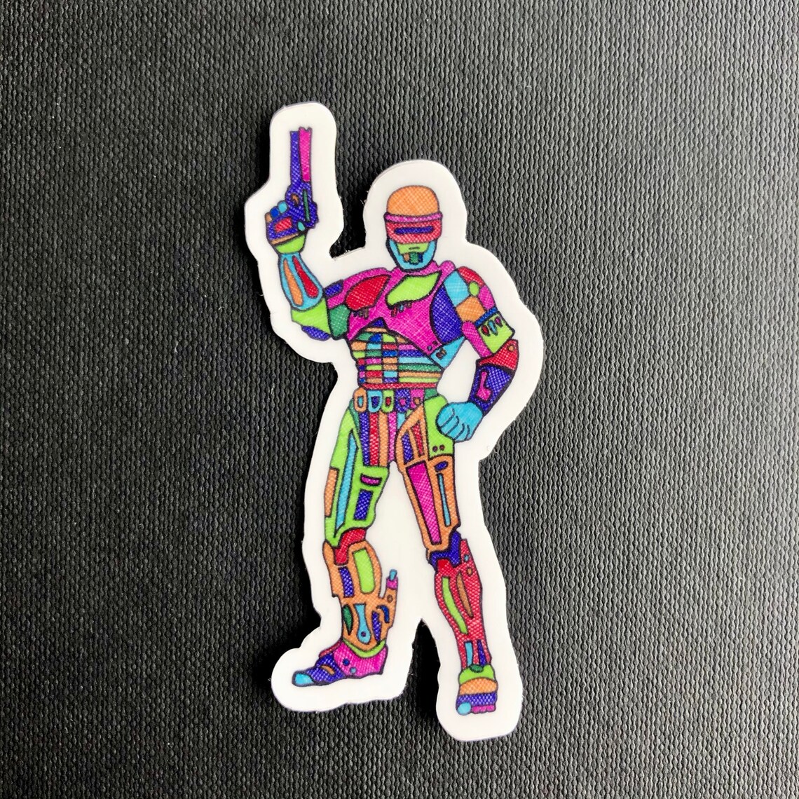Robocop Die-cut Vinyl Sticker | Etsy
