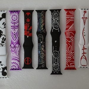 Garfield Laser Engraved Dual Color Silicone Watch Band for Apple ...