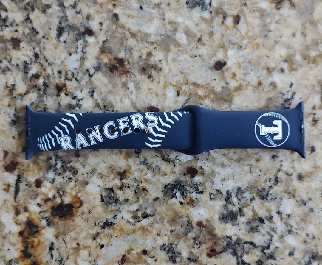 Baseball Custom Art Texas Rangers Laser Engraved Dual Color Silicone ...