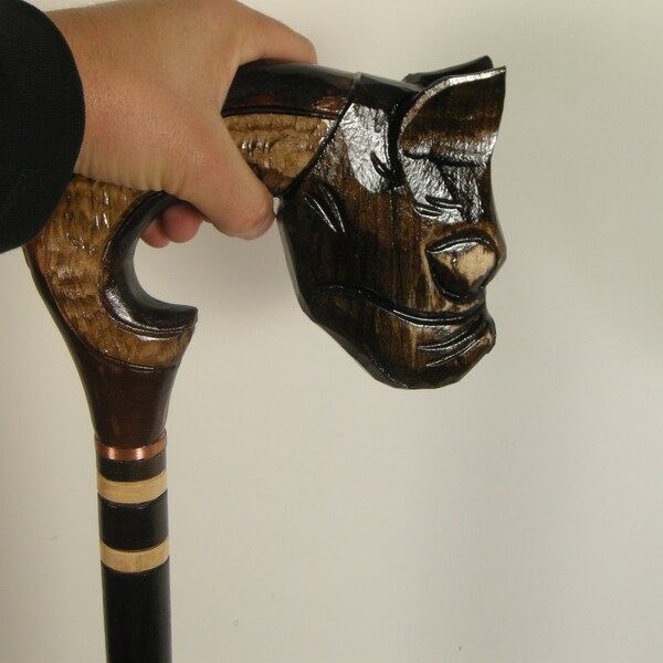 Dog's Head Cane - Etsy