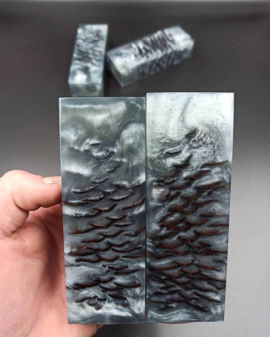 Maple Burl Stabilized Stabwood Knifemaking Supply Knifehandl Block ...