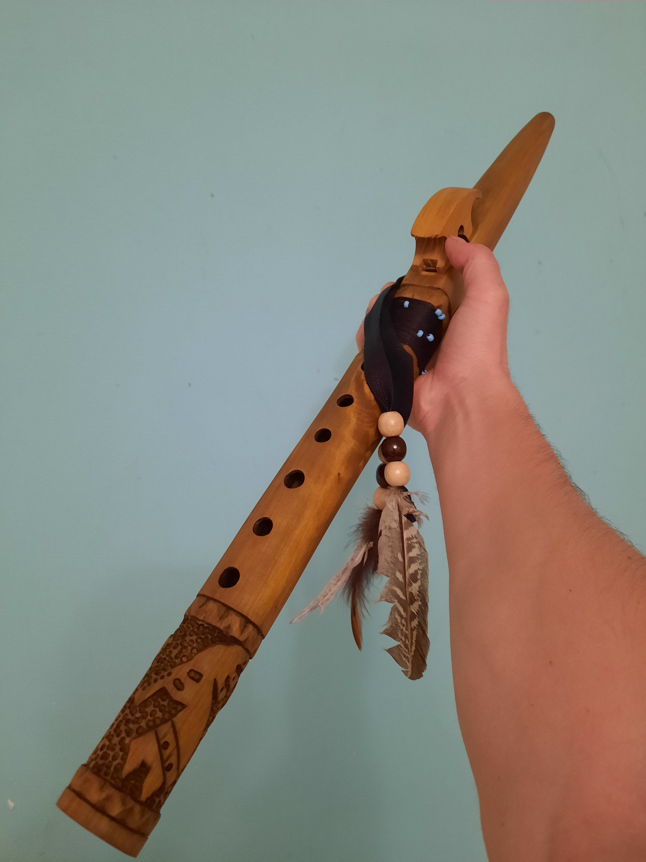 Native American Flute-handmade Wood Carving. Flute Key of F - Etsy