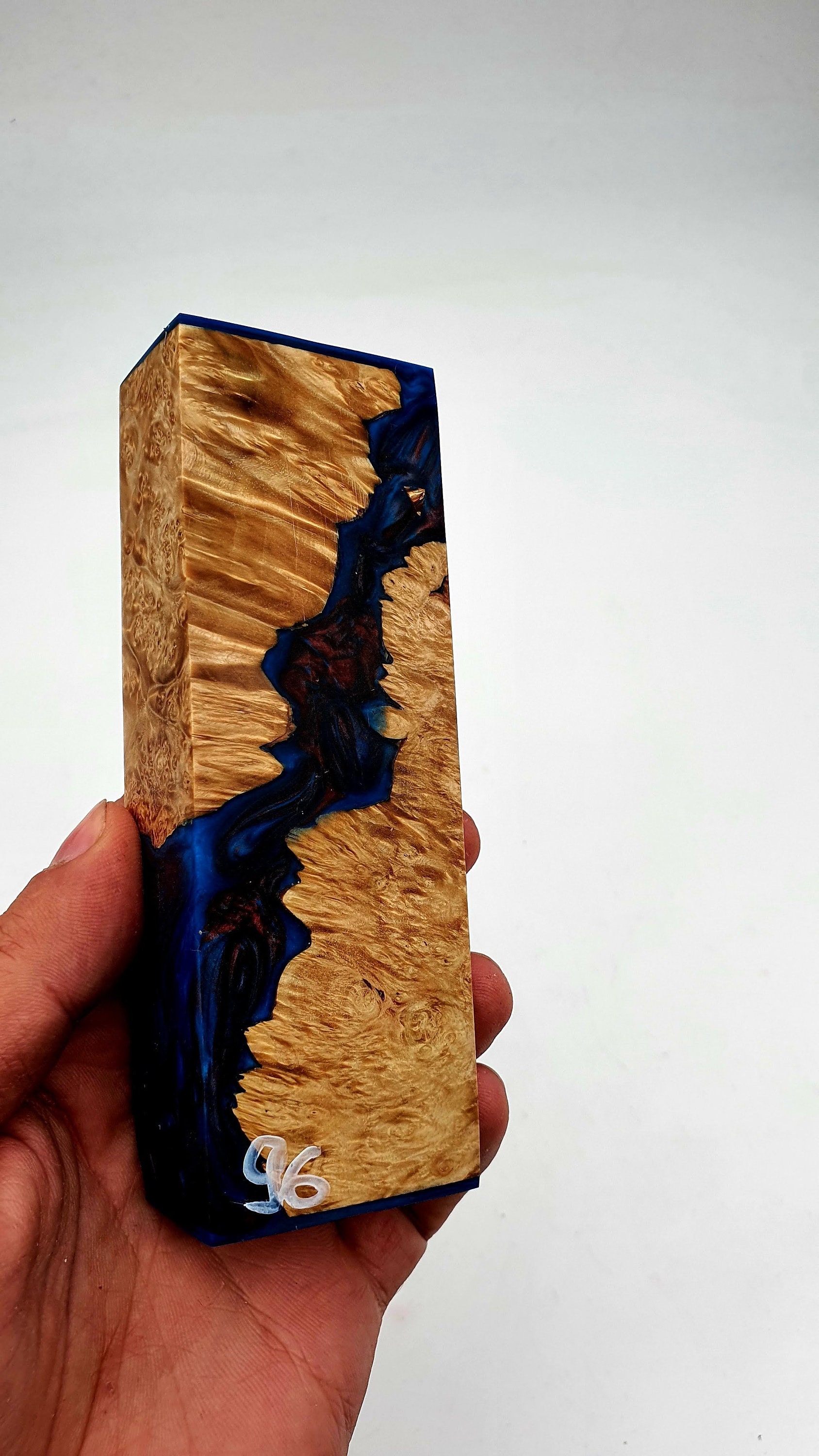 Blank Block Maple Burl Resin Hybrid Knife Handle Blanks - Etsy