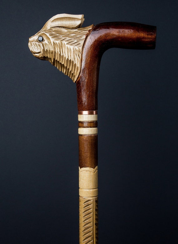 Gehstock aus Holz Gehstock Wanderstab Wanderstab | Etsy