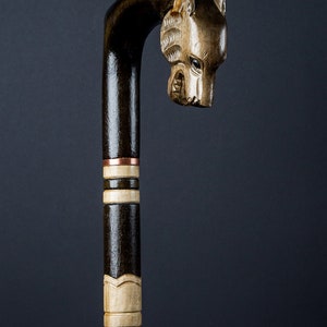 Wolf Walking Cane Stick Vintage Walking Cane Carved Animal Walking Cane ...