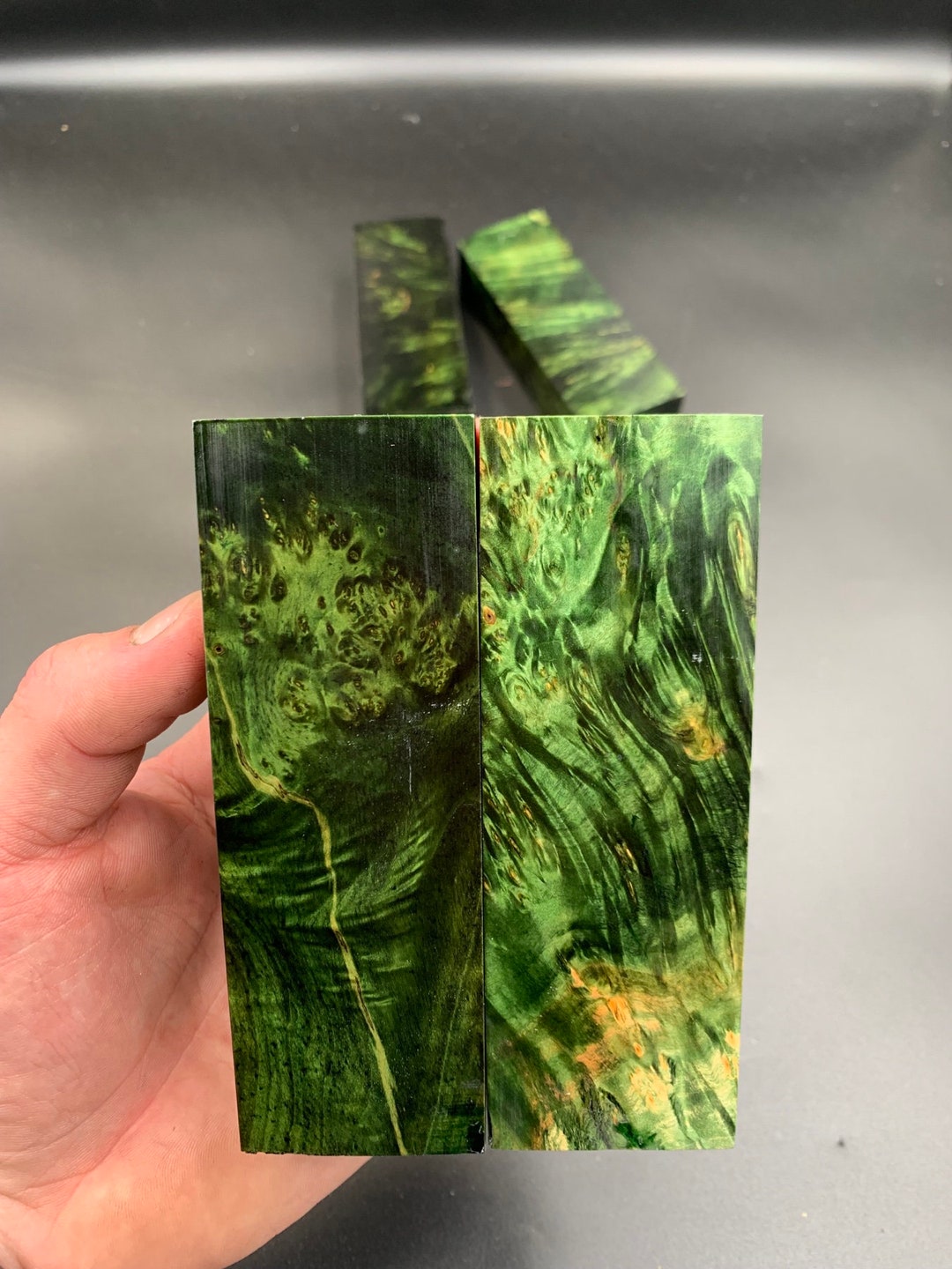 Stabilized Maple Burl Wood Knife Handle Blanks - Etsy