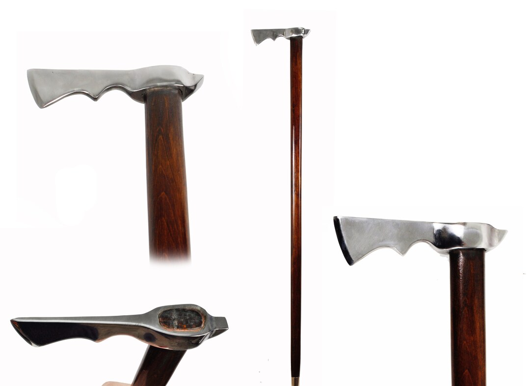 Walking Stick Cane, Forged Cane ,walking Stick Cane, Hand Carved Wood ...