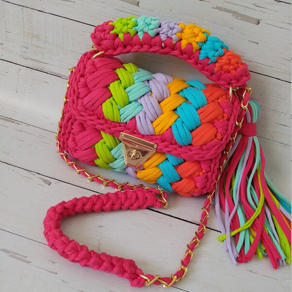 Handbag Colorful - Etsy