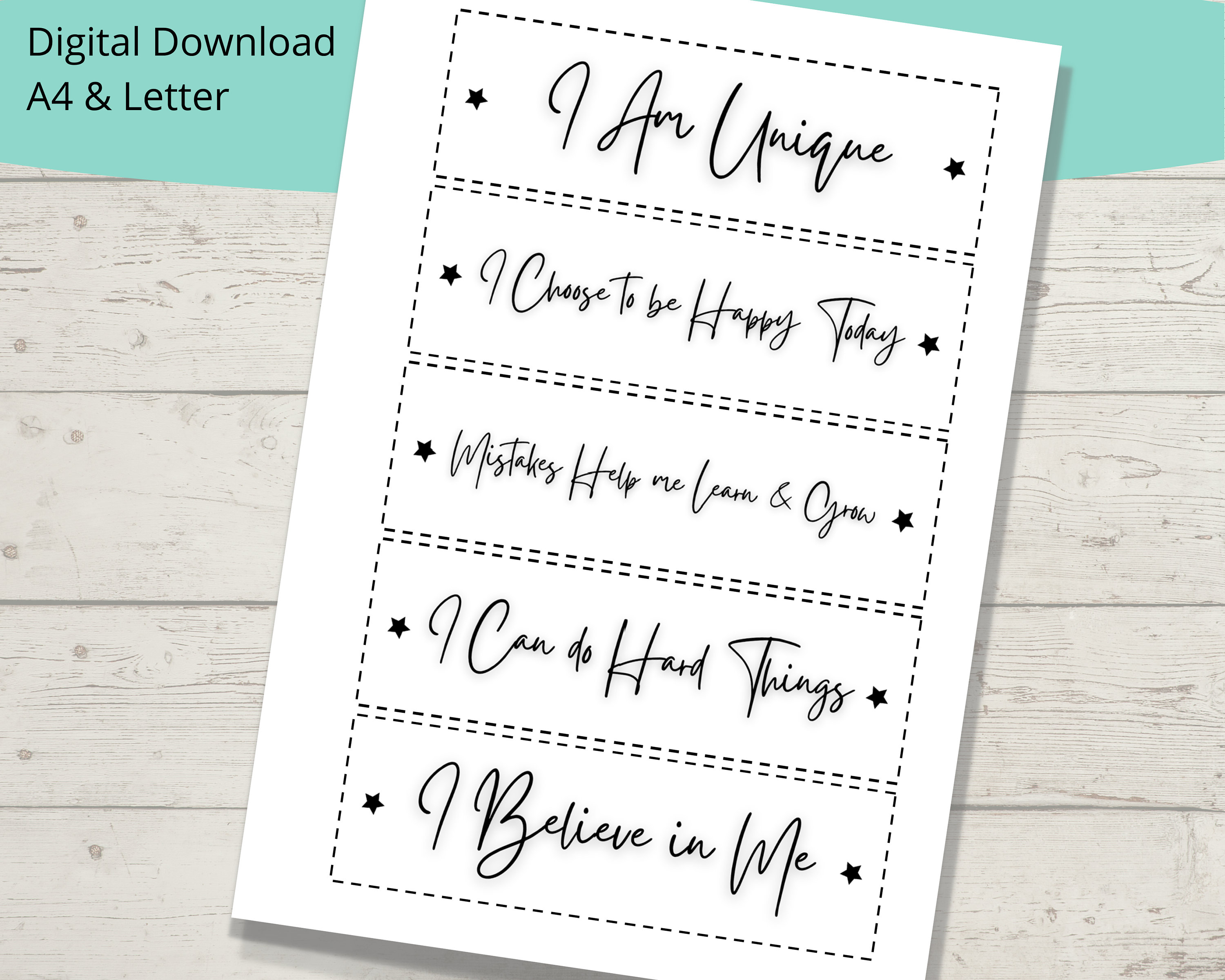 Printable Bookmarks for Children, Teenagers & Adults Positive ...