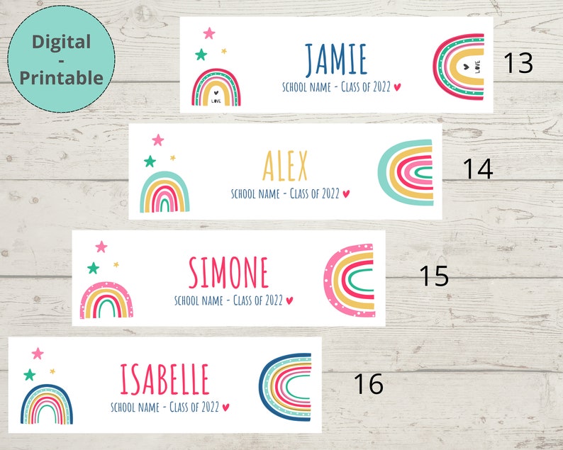 Personalized Student Bookmarks, Class Bookmarks, Pupil Gifts ...