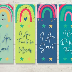 Kids Printable Bookmarks | Children's Positive Affirmations | Encourage ...