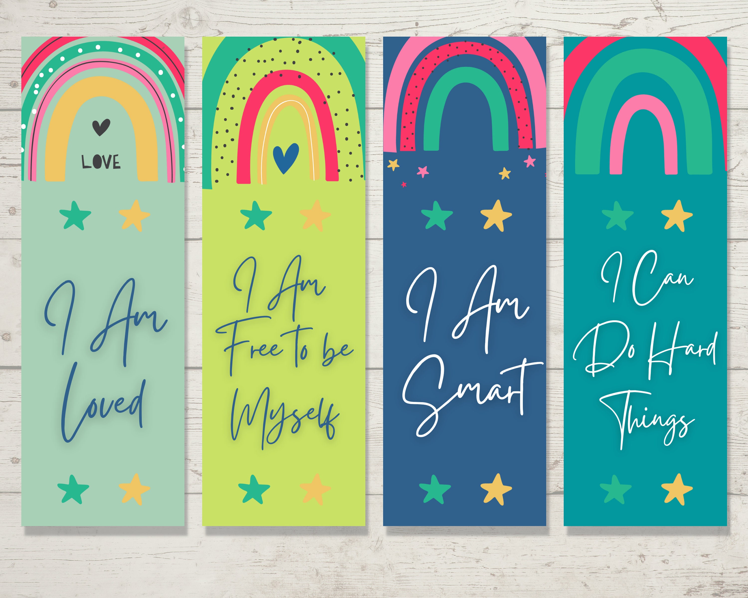 Kids Printable Bookmarks | Children's Positive Affirmations | Encourage ...