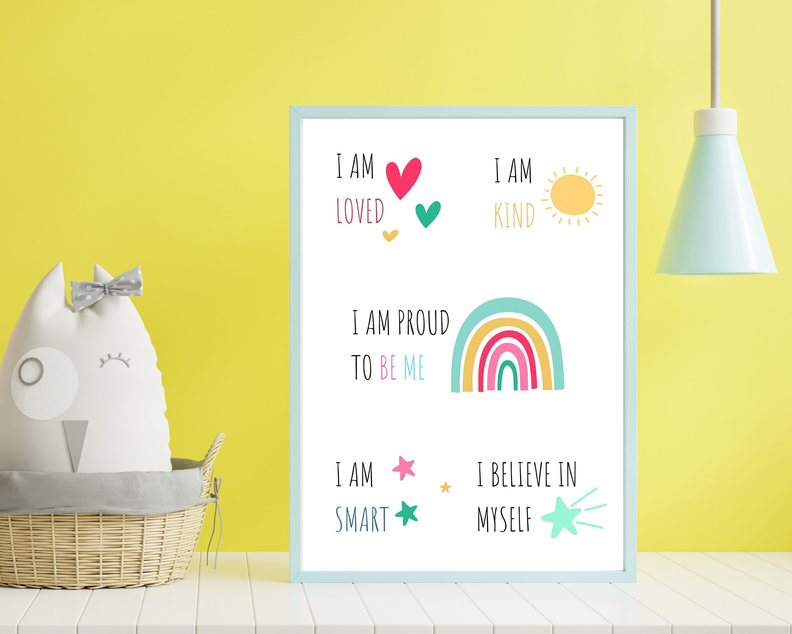 Printable Positive Affirmation Poster, Mindfulness for Kids, Kids ...
