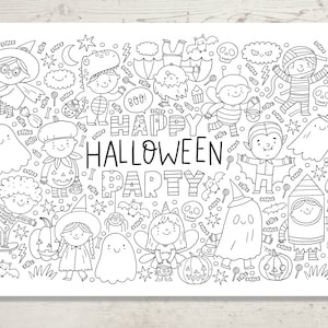 Giant Halloween Colouring Sheets, Printable Halloween Colouring Pages ...