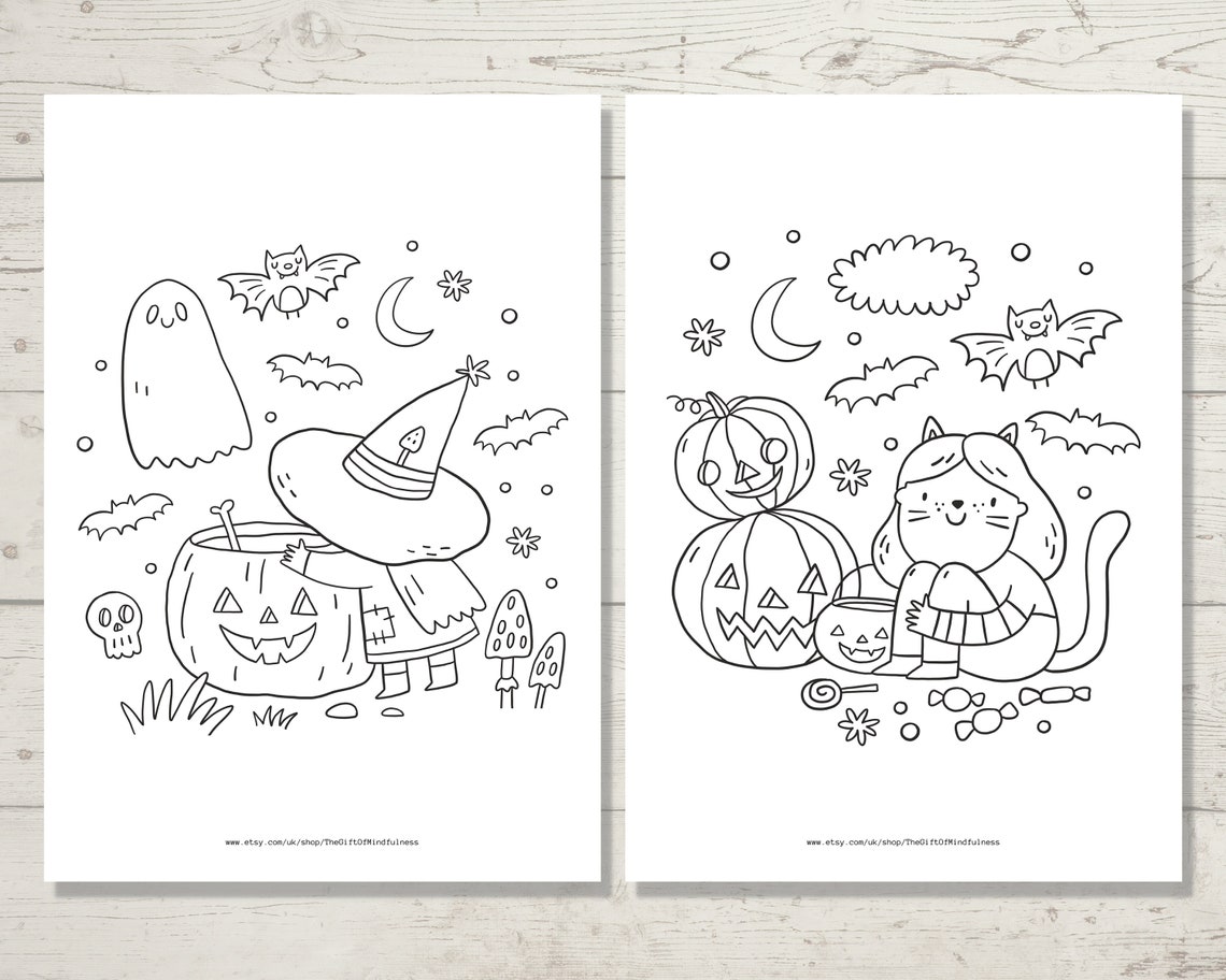 Printable Halloween Colouring Pages, Halloween Coloring Sheets ...