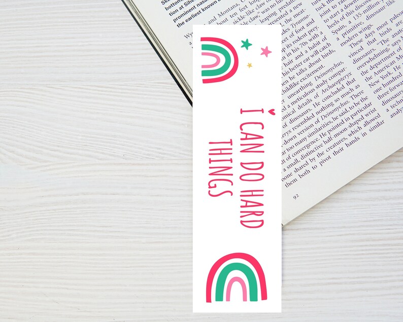 Kids Printable Bookmarks - Positive Affirmations, Motivational ...
