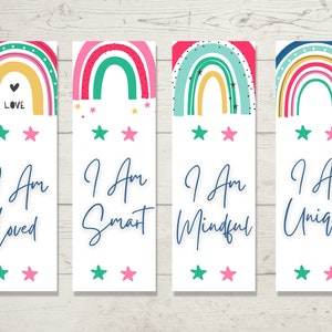 Kids Printable Bookmarks | Children's Positive Affirmations | Encourage ...