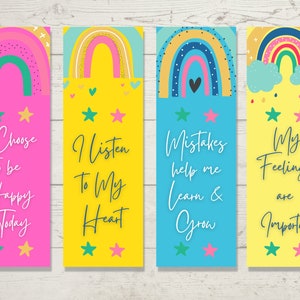 Kids Printable Bookmarks | Children's Positive Affirmations | Encourage ...