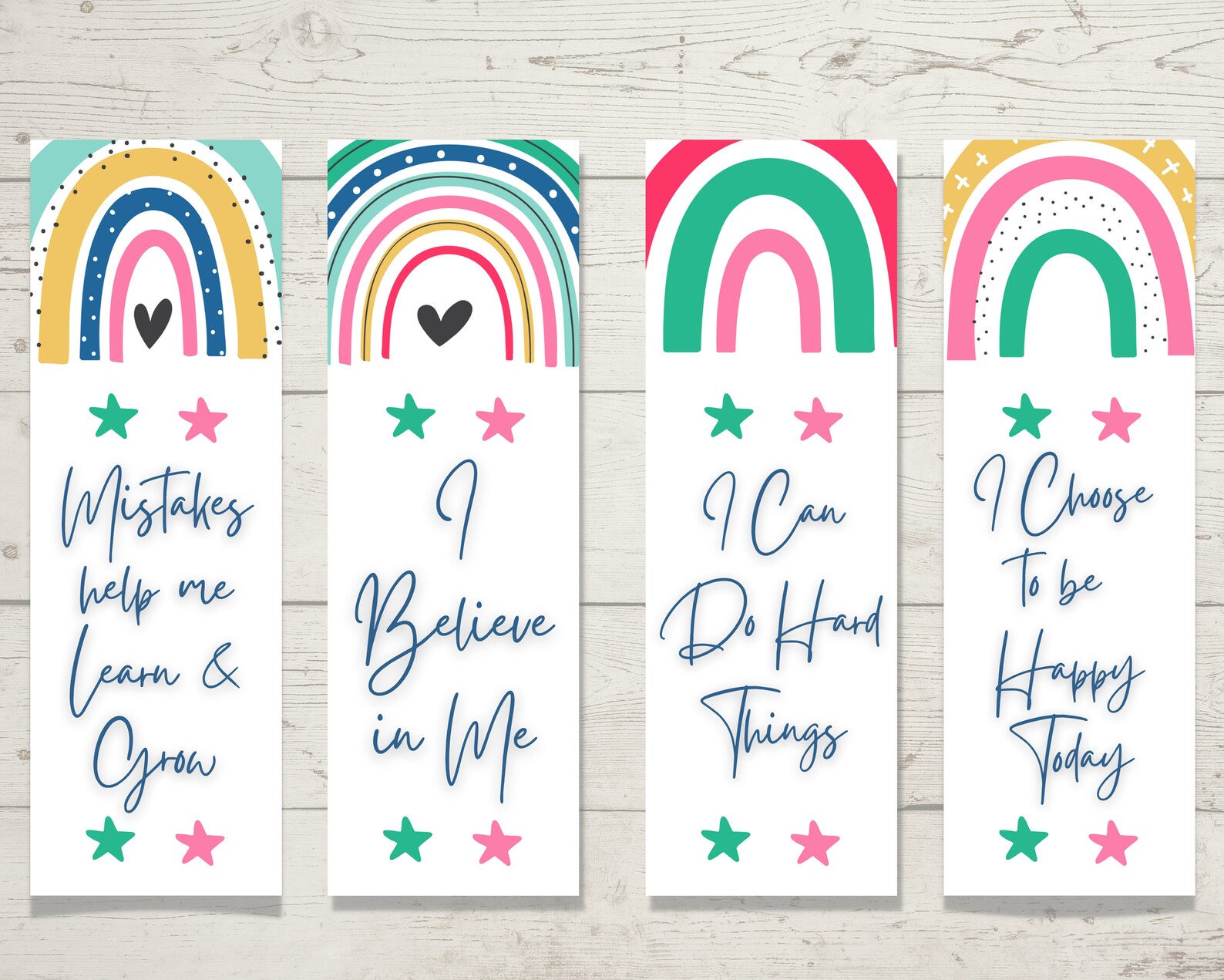 Kids Printable Bookmarks | Children's Positive Affirmations | Encourage ...