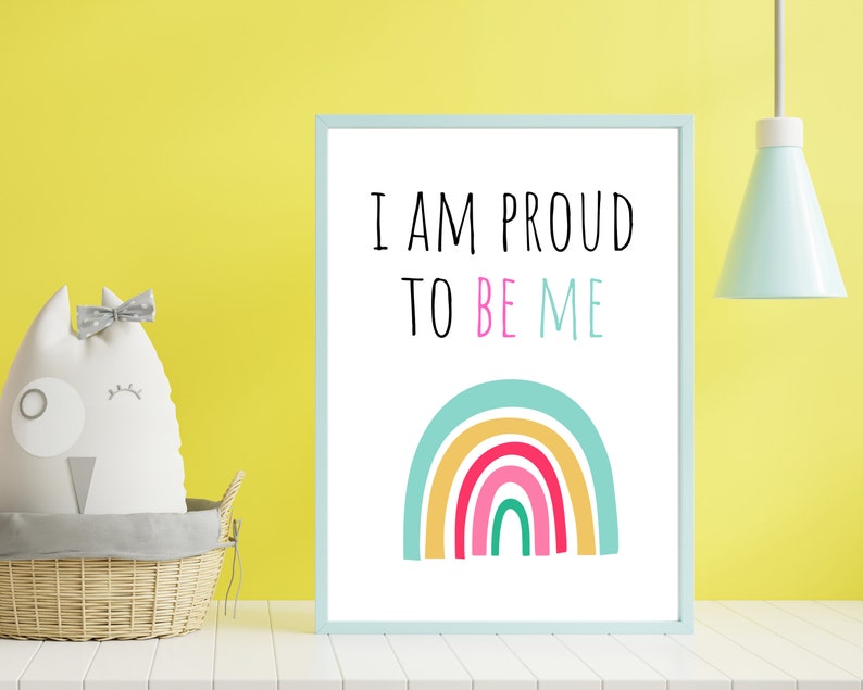 Printable Positive Affirmation Poster Mindfulness for Kids I - Etsy