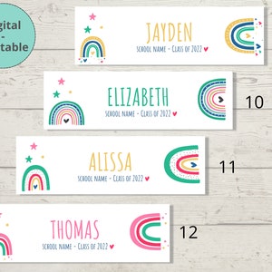 Personalized Student Bookmarks, Class Bookmarks, Pupil Gifts ...