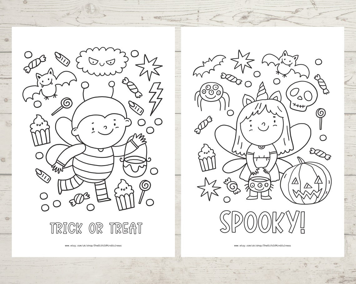 Printable Halloween Colouring Pages, Halloween Coloring Sheets ...