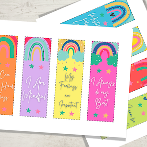Kids Printable Bookmarks | Children's Positive Affirmations | Encourage ...
